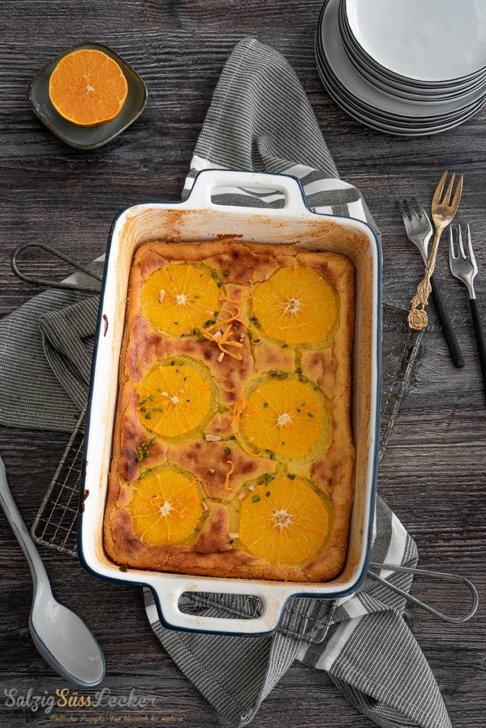 Schneller Auflauf - Apfelsinen-Gratin - Salzig, Süß und Lecker